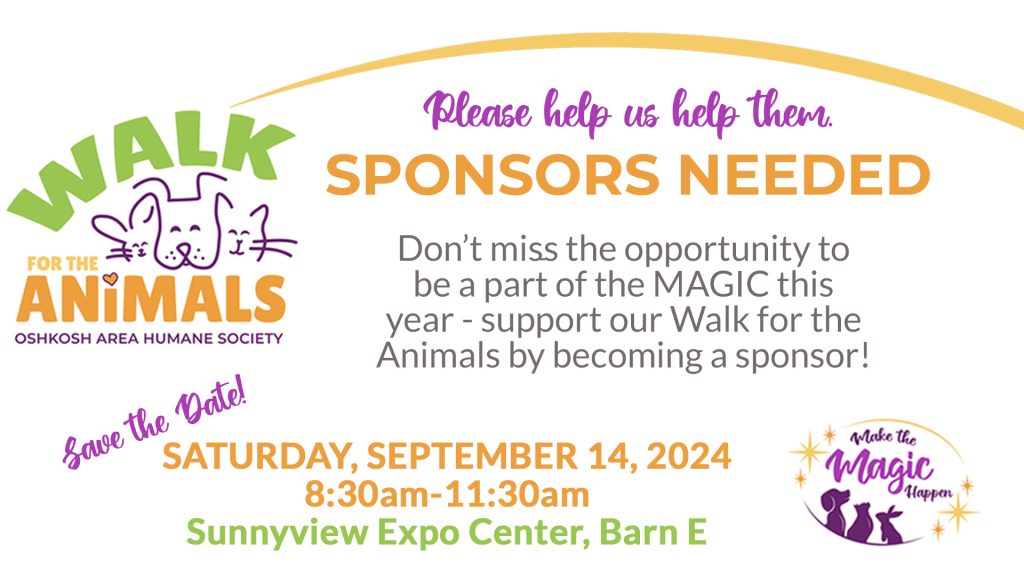 Walk for the Animals 2024 - Oshkosh Area Humane Society